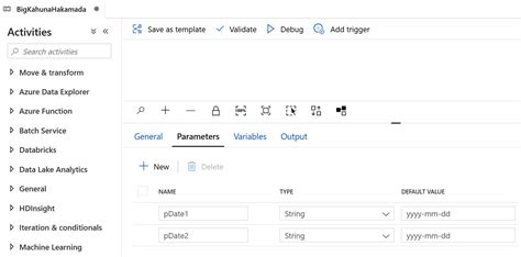 Azure Data Factory Date Parameters With Timezone Sensitive Default Or