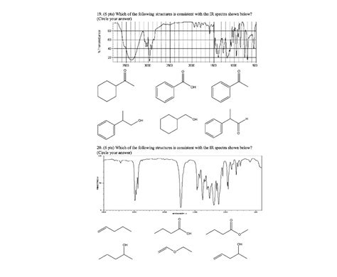 solved which of the following structures are consistent with the ir