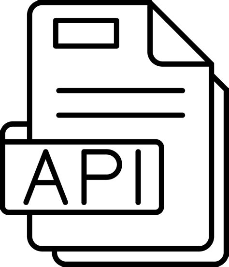 Api Line Icon Vector Art At Vecteezy