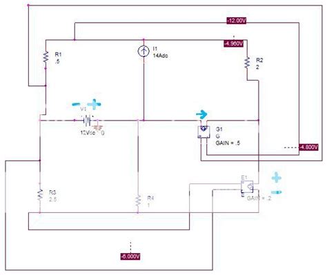 Help With Pspiceorcad Voltage Dependent Sources Physics Forums