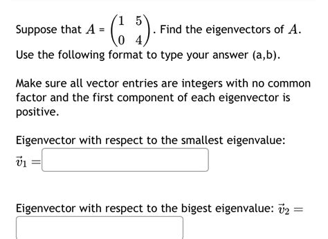 Solved Suppose That A Find The Eigenvectors Chegg