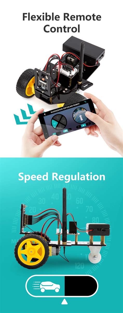 Robotlinking Wifi Robot Esp32 Camera Iot Kit Robot Car Esp32 Cam C