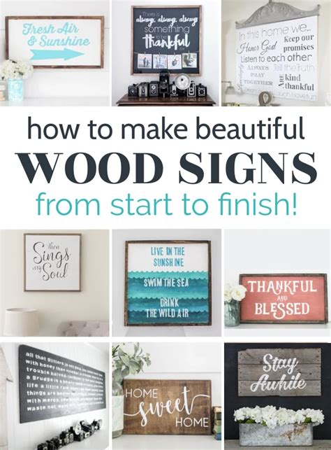 How To Make Easy Diy Wood Signs Artofit