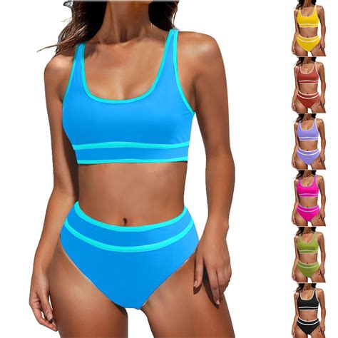 Awdenio Women Swimsuits Two Piece Swimsuit Sporty Bathing Suit Color