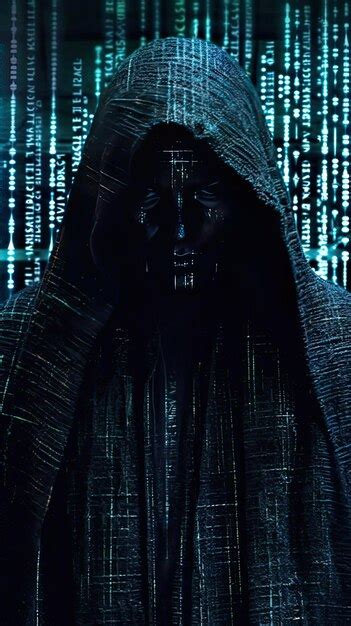 Premium Ai Image A Hacker Masked With Network