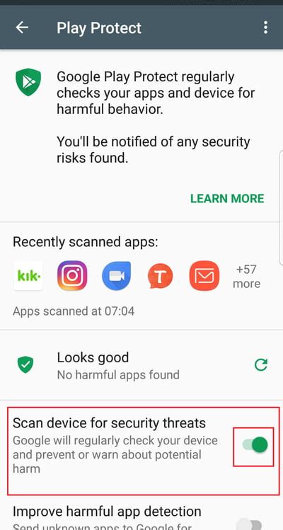 How To Disable Google Play Security Verify Apps Option Spy App
