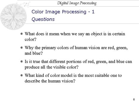 Digital Image Processing Color Image Processing The