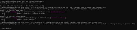 Can T Get Luarocks To Install Lua Cjson Failed Compiling Module Cjson