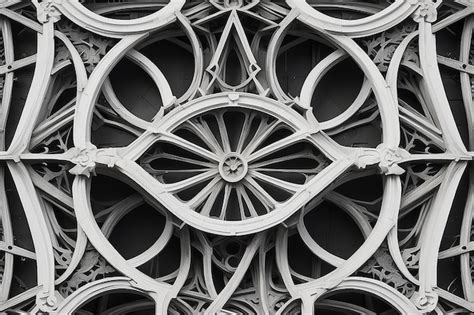 Symmetrical Architecture Banner Modern Geometric Shapes Background