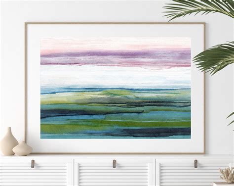 Dopaprint Unframed Paper Poster Colorful Abstract Landscape Wall Art