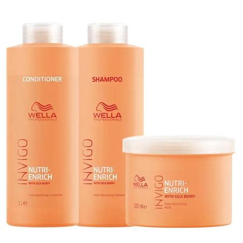 Kit Shampoo Condicionador Máscara Wella Professionals Invigo Nutri