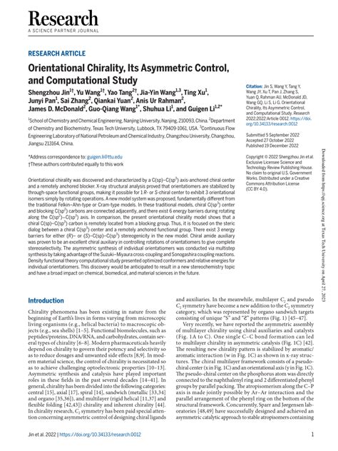 Pdf Orientational Chirality Its Asymmetric Control And