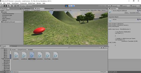 Transforming Objects Using C Scripts In Unity