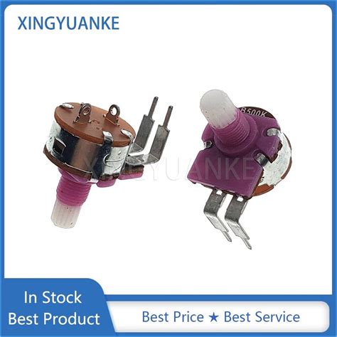 5pcs ปรับ Potentiometer โคมไฟตั้งโต๊ะหรี่แสงได้ Dimmer B500k สวิทช์ 2 Pins ไฟอ่านหนังสือ Dimmer