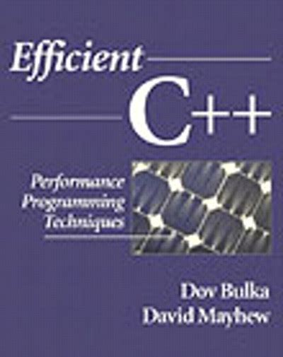 Efficient C Performance Programming Techniques Book