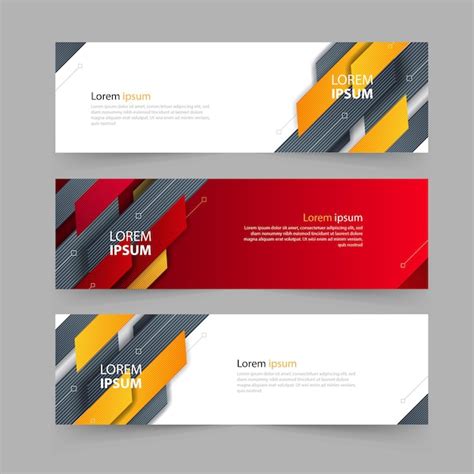 Premium Vector Geometric Shape Layout Banner Design For Presentation