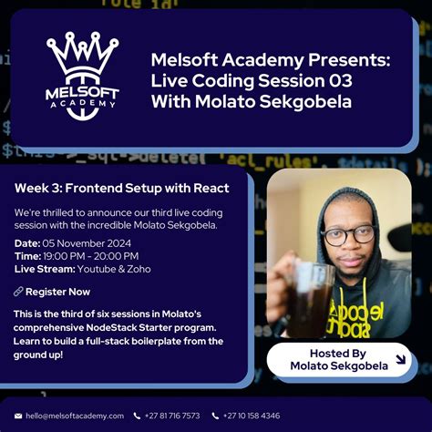 melsoft academy on linkedin melsoftacademy livecoding react
