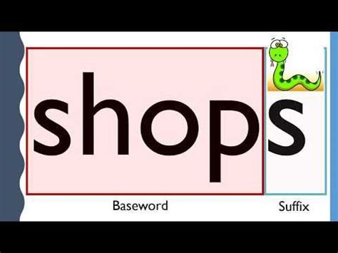 Baseword And Suffix Wilson