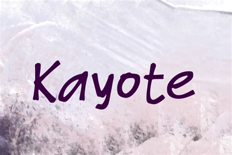 K Kayote Font Wepfont Fontspace