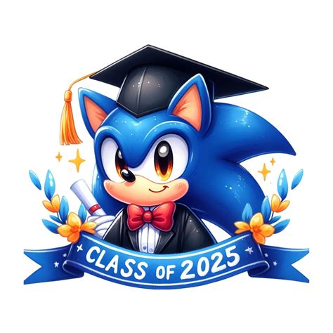 Sonic Graduation Png Image Clipart Images Graduation Cartoon Artwork