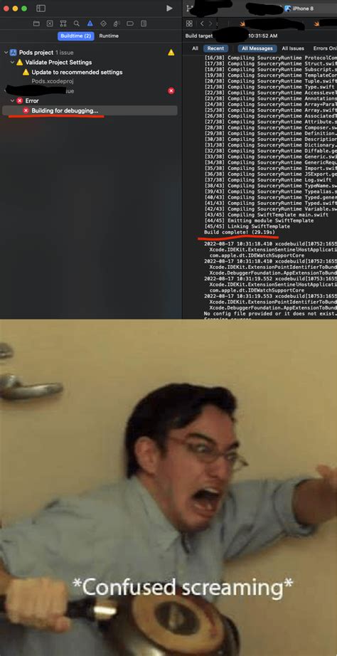 Xcode Build Failed Successfully R Programmerhumor