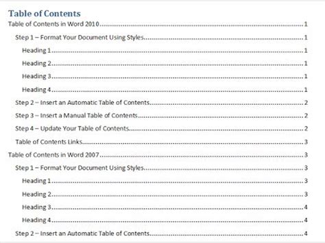 How To Link Table Of Contents In Word Several Documents Debtpsado