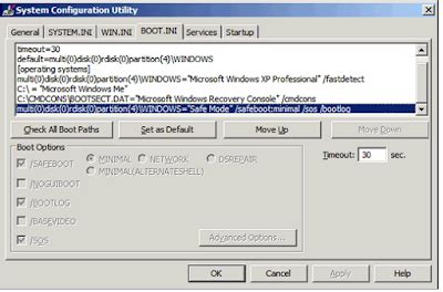 My Tech Page How To Edit Boot Ini File In Windows XP