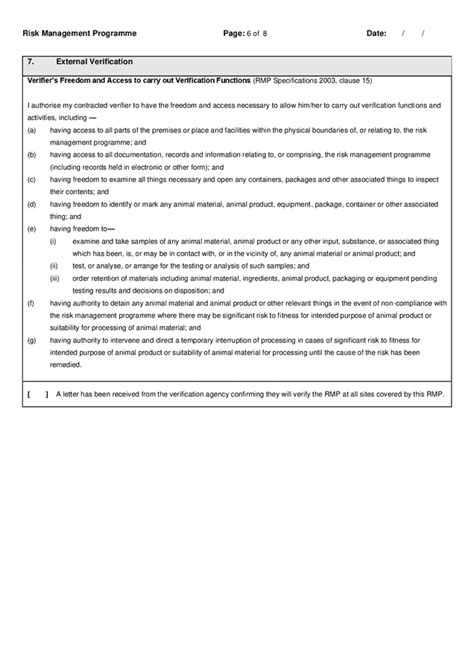 Rmp Template For The Processing Of Honey And Dried Pollen New Zealand