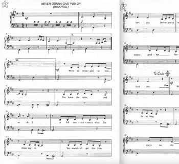 Never Gonna Give You Up Rickroll Piano Easy Version By Joycepersonal