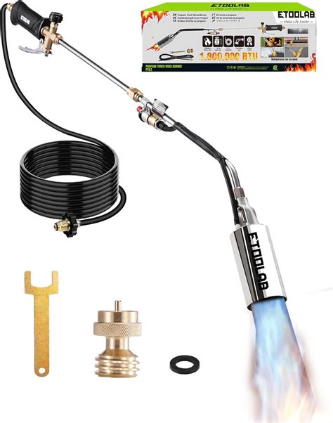 Propane Torch Weed Burner Kit Etoolab Weed Torch Output