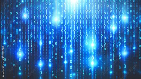 Abstract Binary Background For Hackathon And Other Digital Events Stock Illustration Adobe Stock