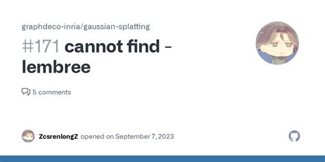 Cannot Find Lembree Issue 171 Graphdeco Inria Gaussian Splatting