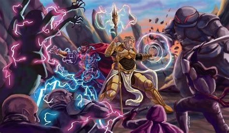 Dorius And Mau The Keepers A Commission Inspired In The Mtg And Dandd Universe Doug Cruz