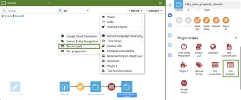 Plugin Text Analysis Dataiku