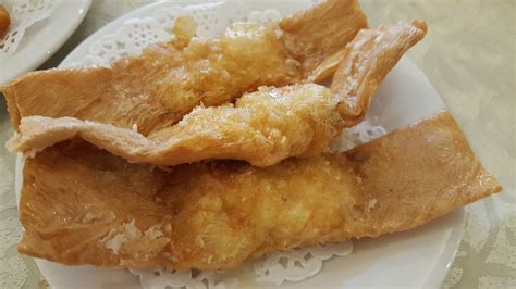 Fried Stuffed Bean Curd Paste Traditional Appetizer From Zhejiang China
