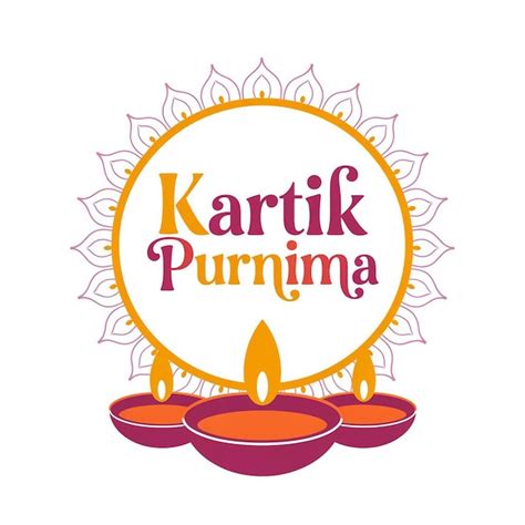 Premium Vector Kartik Purnima Ritual Illustrations Editable EPS And Vector