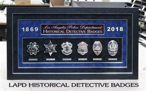 Lapd Historical Detectives Presentation From Badge Frame