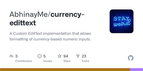 Github Abhinaymecurrency Edittext A Custom Edittext Implementation That Allows Formatting Of