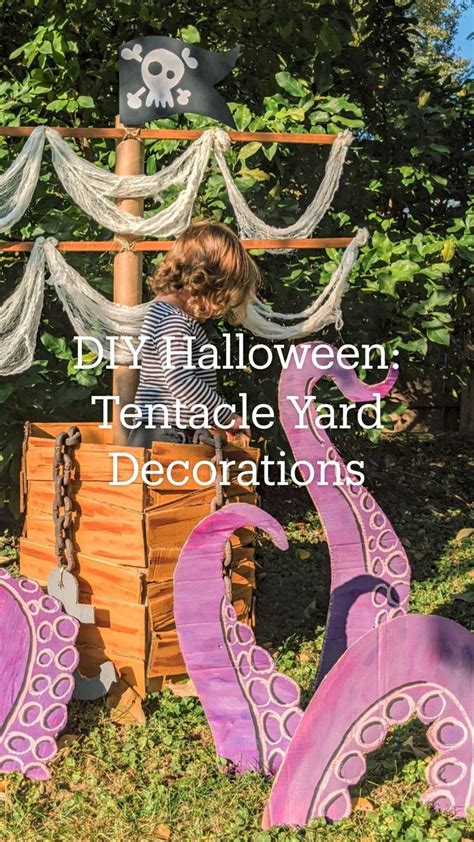 Diy Halloween Tentacle Yard Decorations Diy Halloween Decorations
