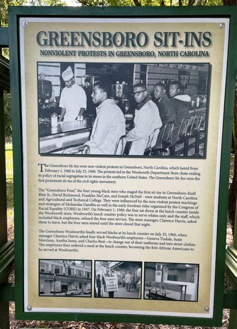 Greensboro Sit Ins Historical Marker