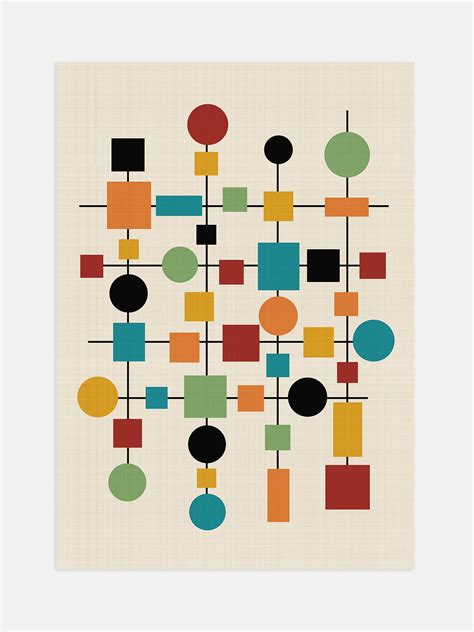 Atomic Shapes Poster Luxe Poster Co
