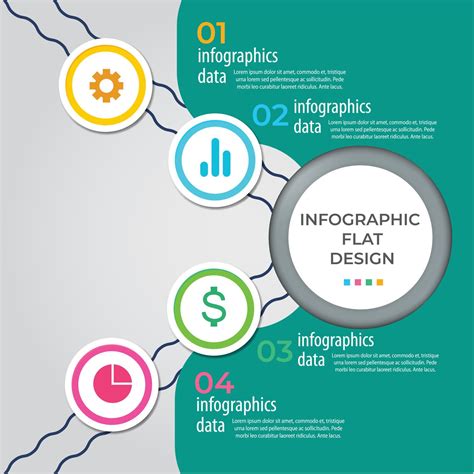 Business Data Visualization Process Chart Abstract Elements Of Graph