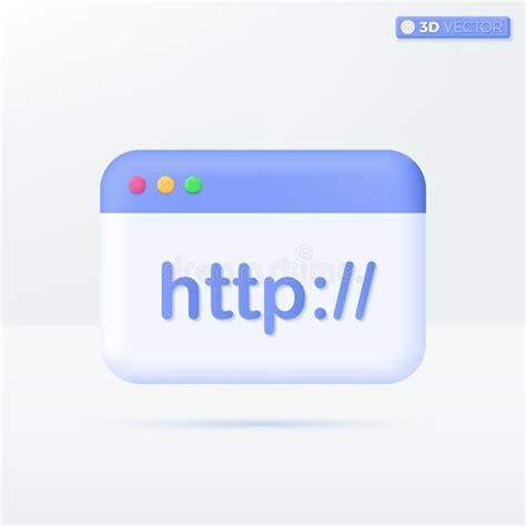 Web Page Development Icon Symbols Coding Language Programming Software Concept 3d Vector