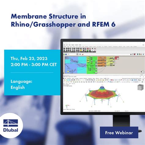 Webinar Modeling Membrane Structure Using Rhinograsshopper And Rfem
