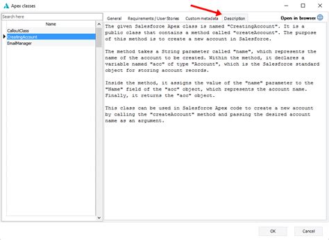 Easily Generate Descriptions For Triggers Validation Rules And Apex