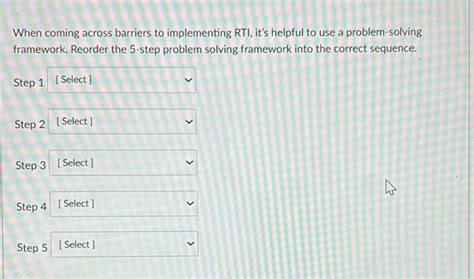 When Coming Across Barriers To Implementing Rti It S Helpful To Use A Problem Solving Framework