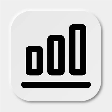 Icono De Gráfico De Barras Vector Premium
