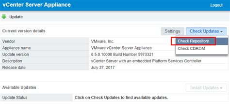 Install Vmware Vcsa Vcenter Appliance Photon Os Security Patches