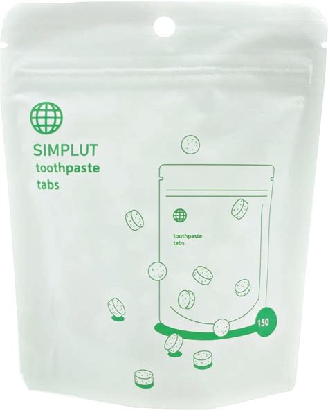 Simplut Toothpaste Tablet With Fluoride 150 Refill Tabs