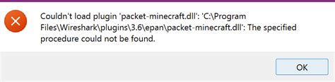 Packet Minecraftdll Is Not Compatible With Wireshark 36 · Issue 7 · Aresrpgminecraft